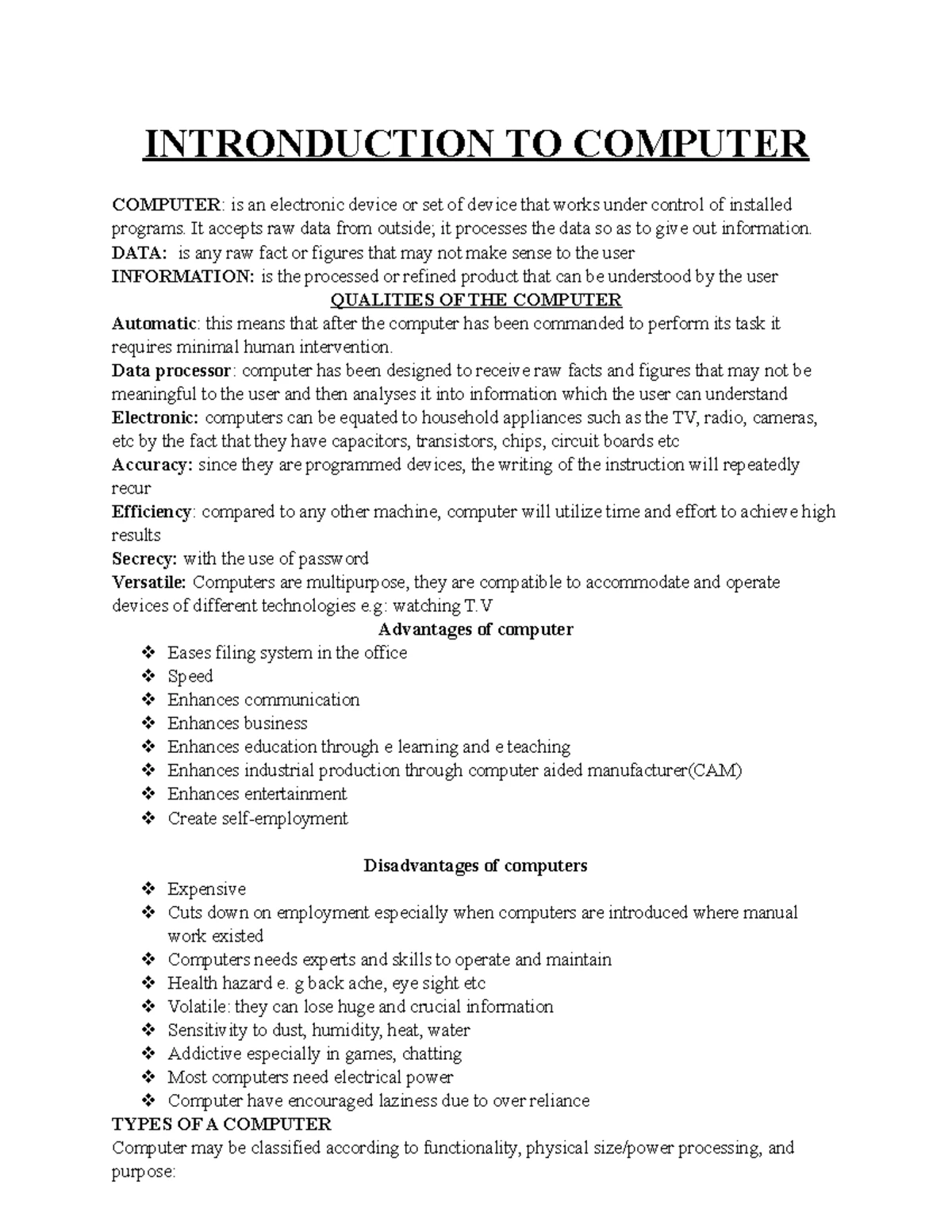 ICT/CU/IT/CR/3/5/A: Computer Repair & Maintenance Study Notes - Studocu