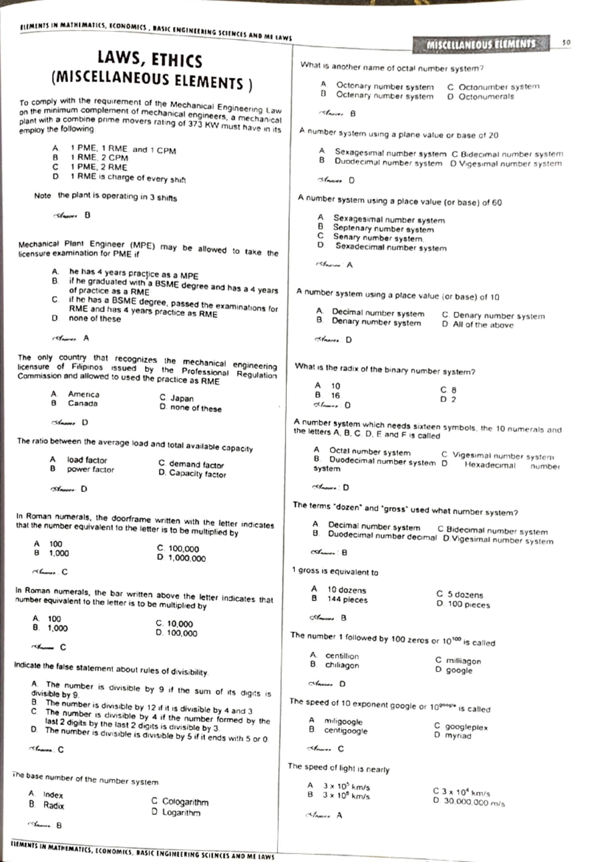 Mechanical Engineering Board Exam Elements: Part 2 Insights & Laws ...