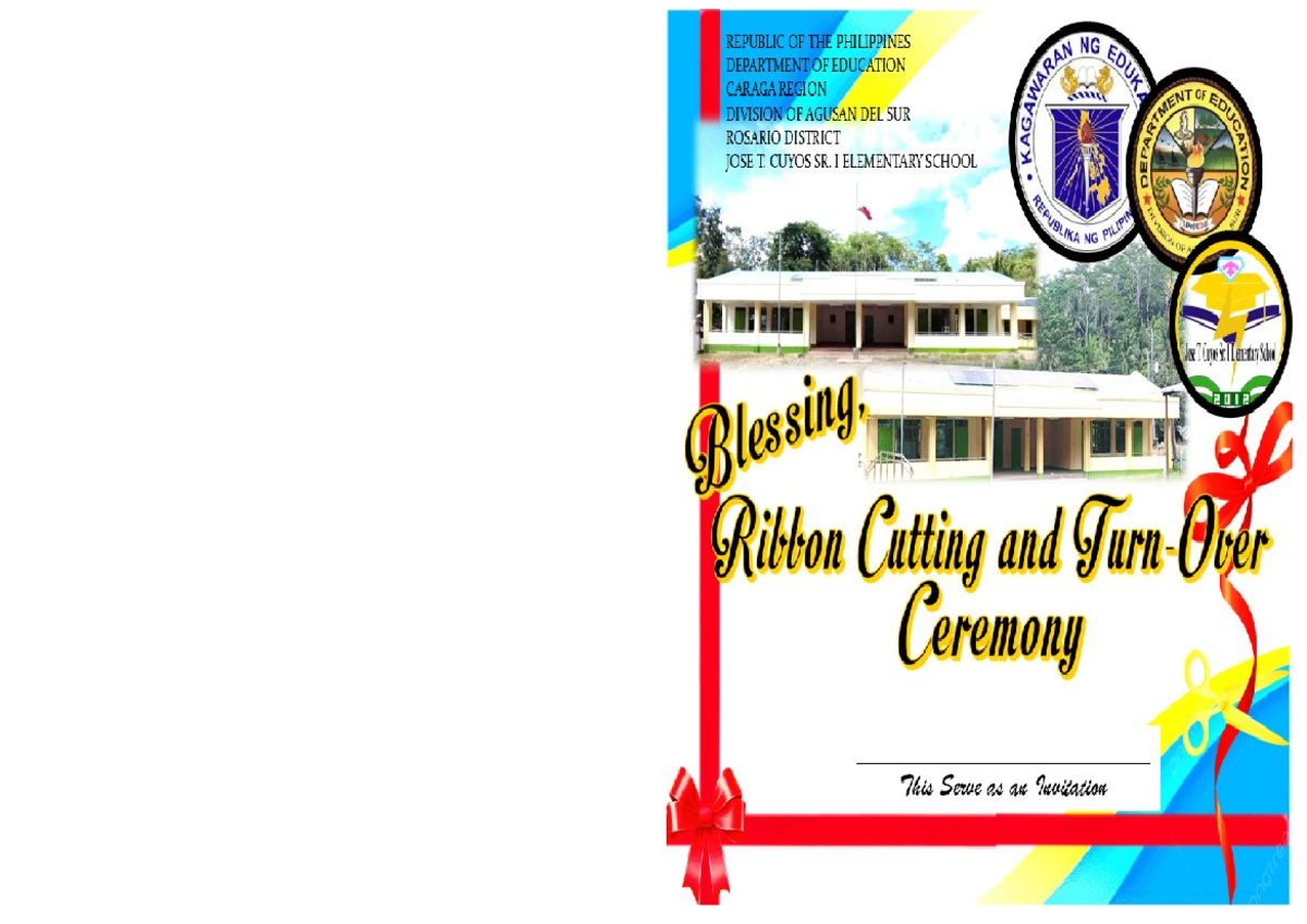 JTC - Program Flow: Blessing Rite & Ribbon Cutting Ceremony - Studocu