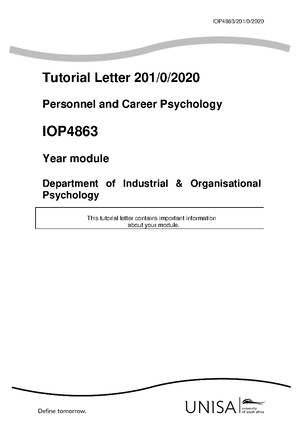 IOP4862 - Assessment 4- 2023 - Module: IOP 4862 Assignment Number: 6 ...