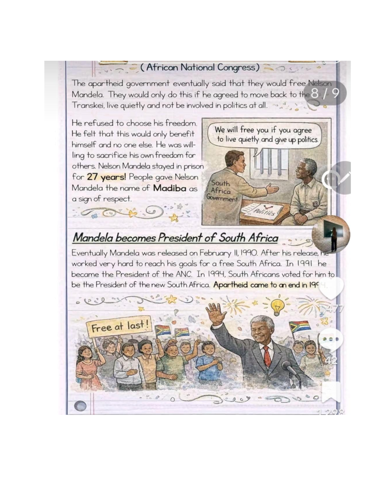 Grade 4 Class Notes: ANC & Nelson Mandela's Journey - Studocu