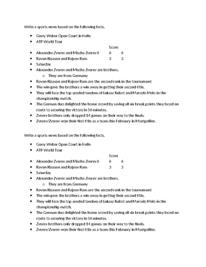 Sports 1 - PAGSULAT NG BALITANG ISPORTS - VOLLEYBALL PANUTO : Sumulat ...