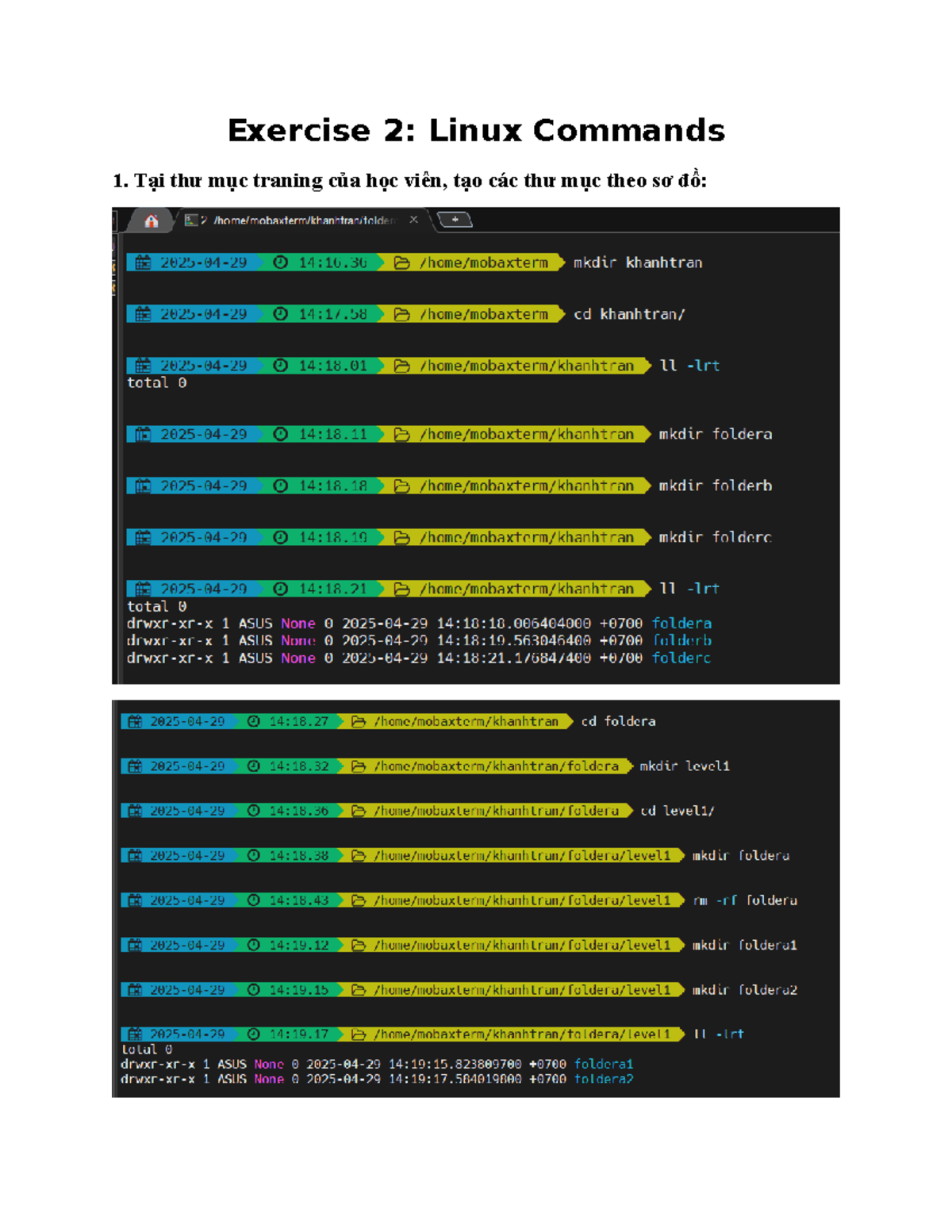 BIC21042025: Exercise 2 & 3 - Linux Commands and Prime Check - Studocu