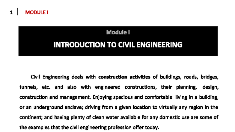 B.C.E. (Unit-1) Intro to Civil Engineering: Key Concepts & Materials ...