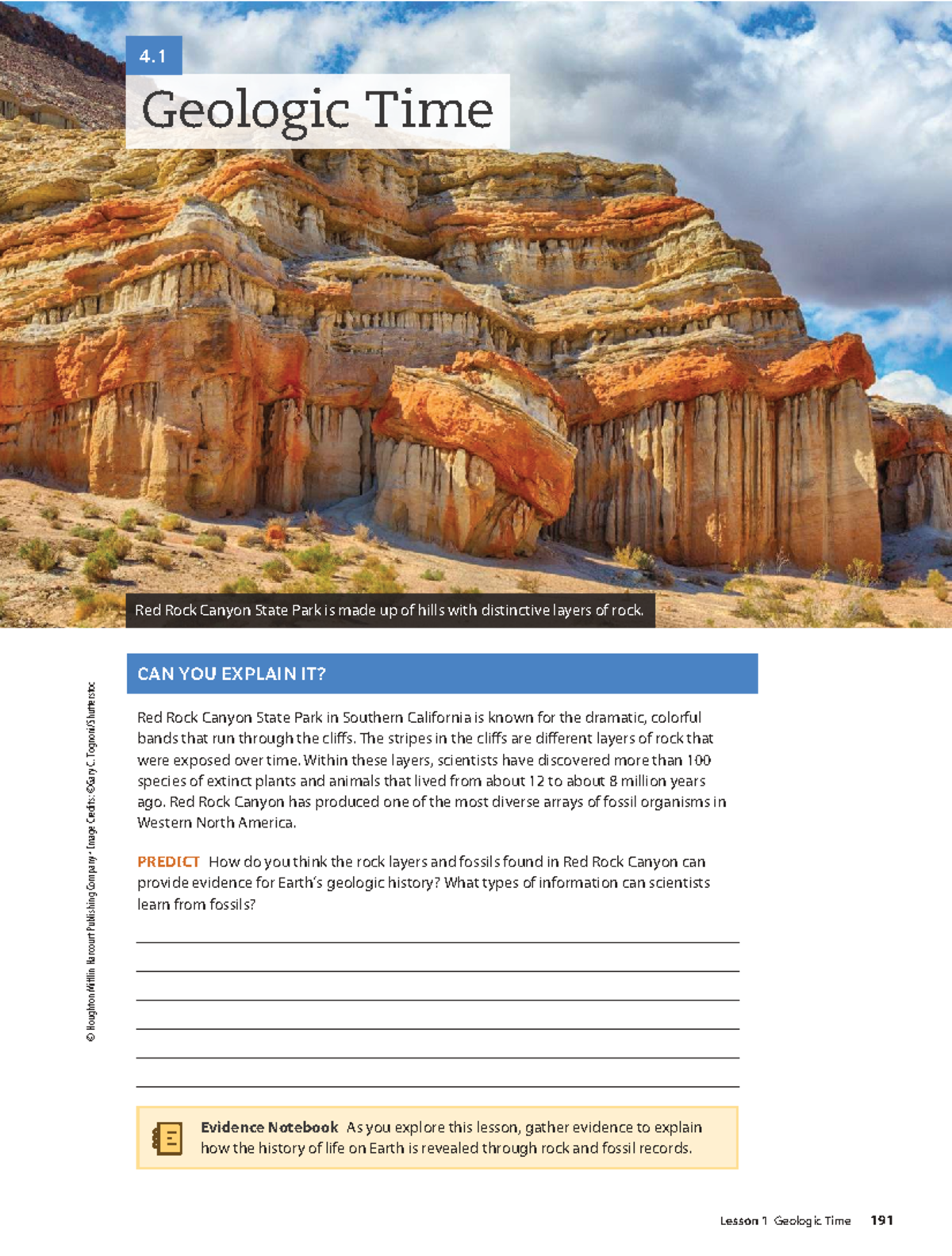 Geologic Time and Evolutionary Evidence in the Fossil Record - CAN YOU ...