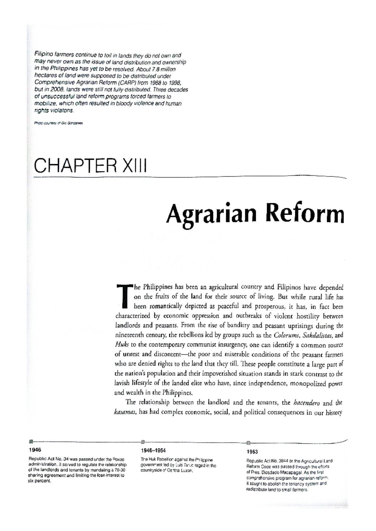 Chapter 13: Agrarian Reform Challenges in the Philippines - Camagay ...