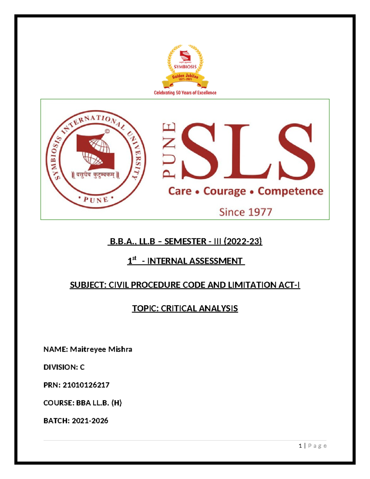 CPC - Critical Analysis of Section 9 in Civil Procedure Code - Studocu