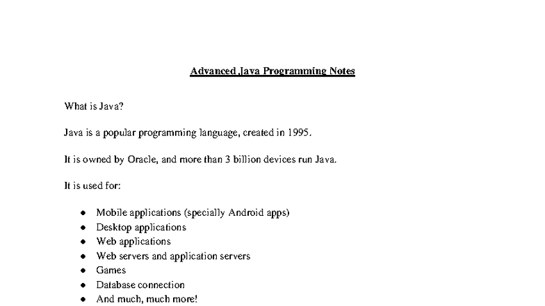 Advanced Java Programming Notes: Understanding Inheritance and ...