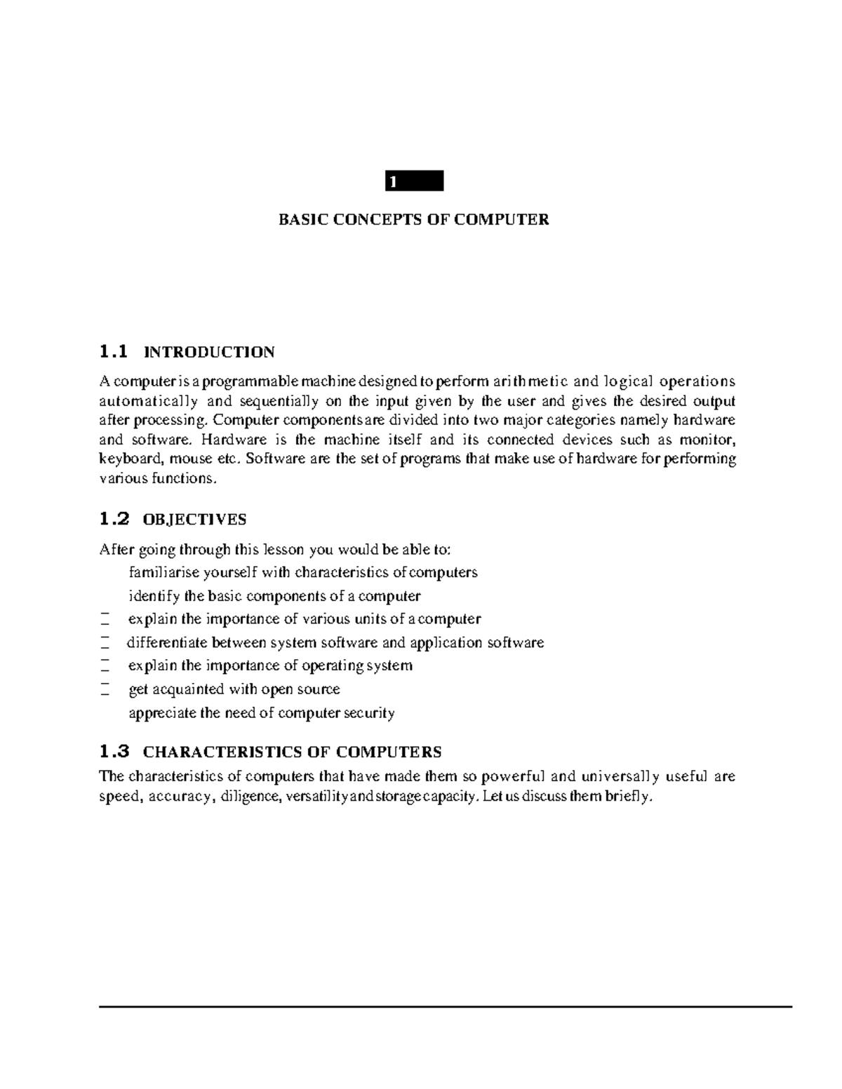 Basic Concepts of Computer :: IT101 Lecture Notes on Fundamentals - Studocu