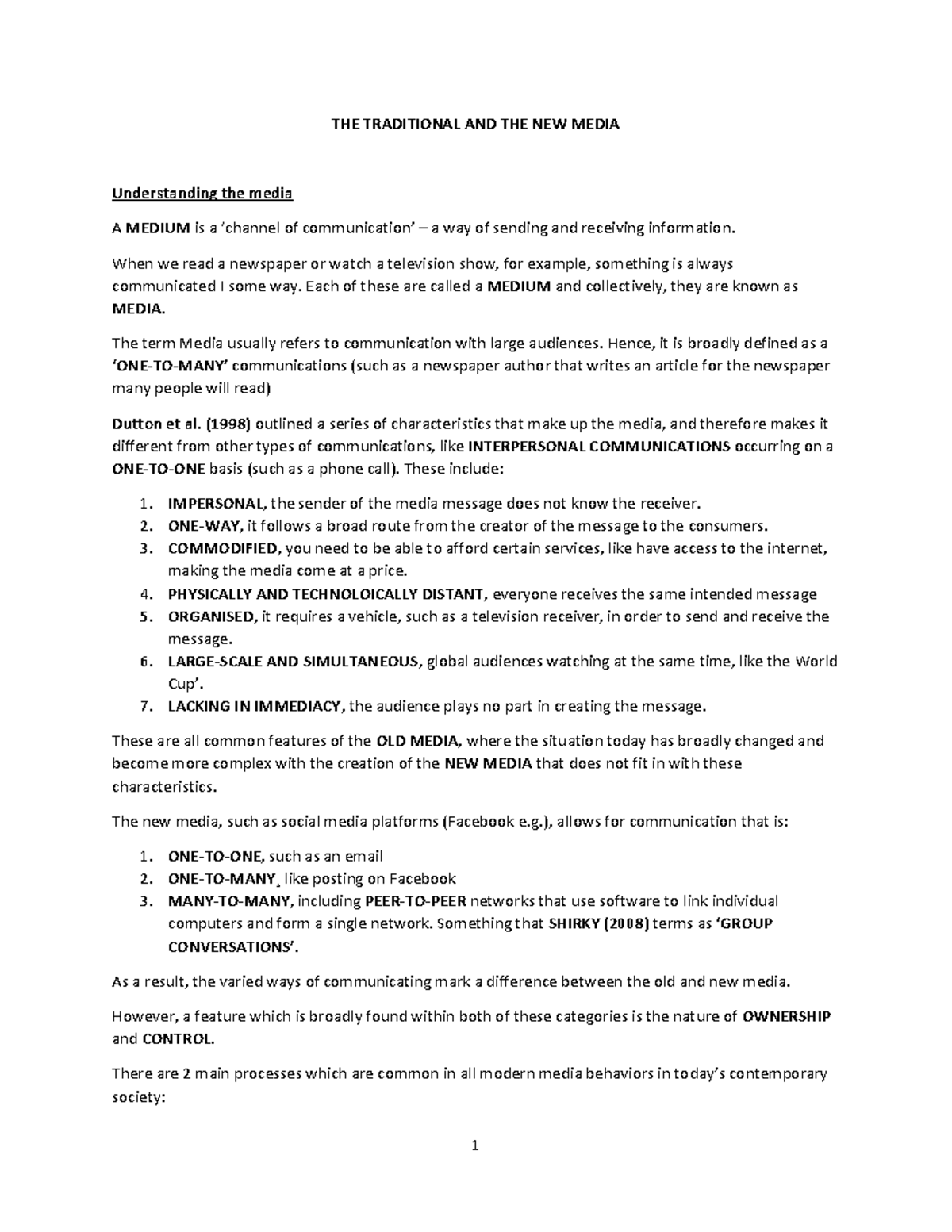 Cambridge International AS & A Level Sociology 9699 Media Paper 4 Notes ...