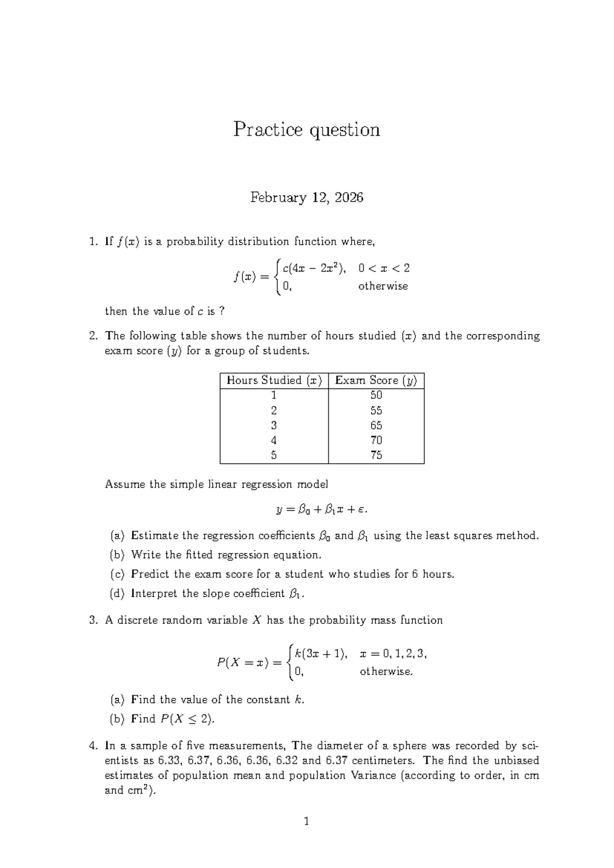 Assignment Solutions for Statistics (Course Code: 260212) - Studocu