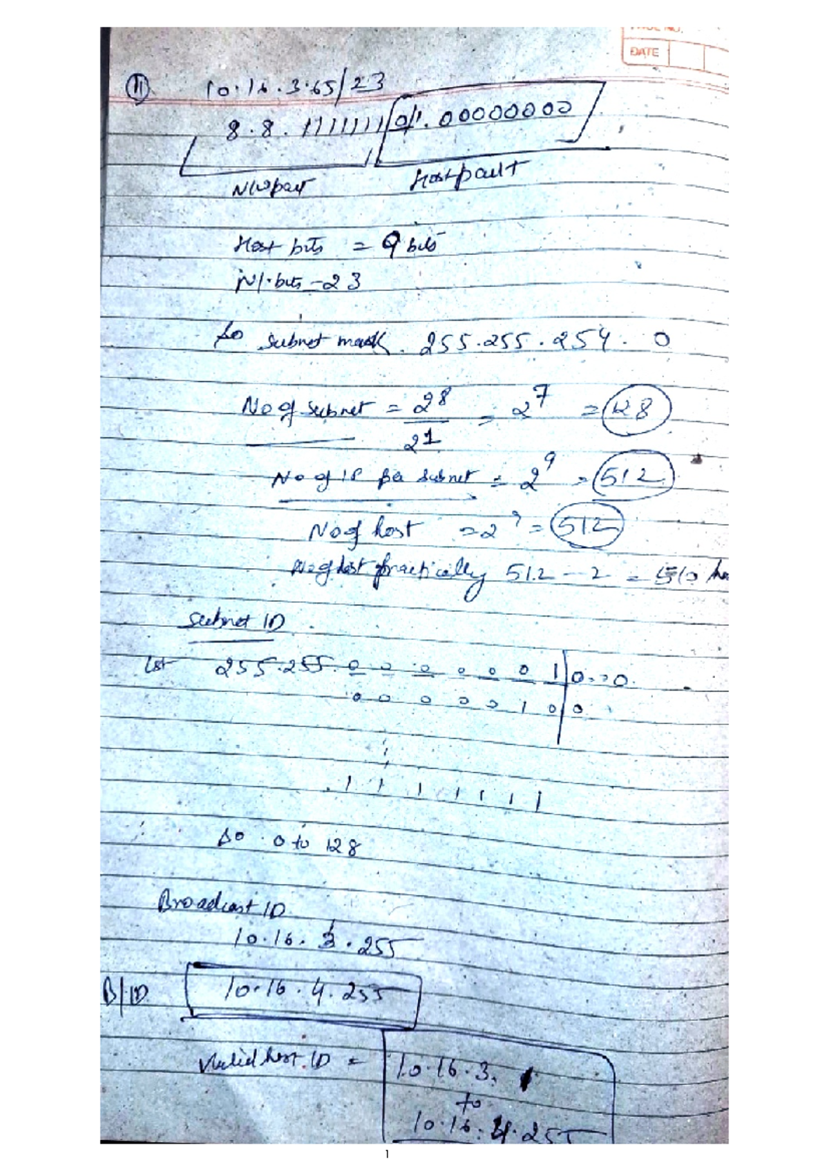 CN 2 Assignment - Computer Network Subnetting and Host Calculations ...