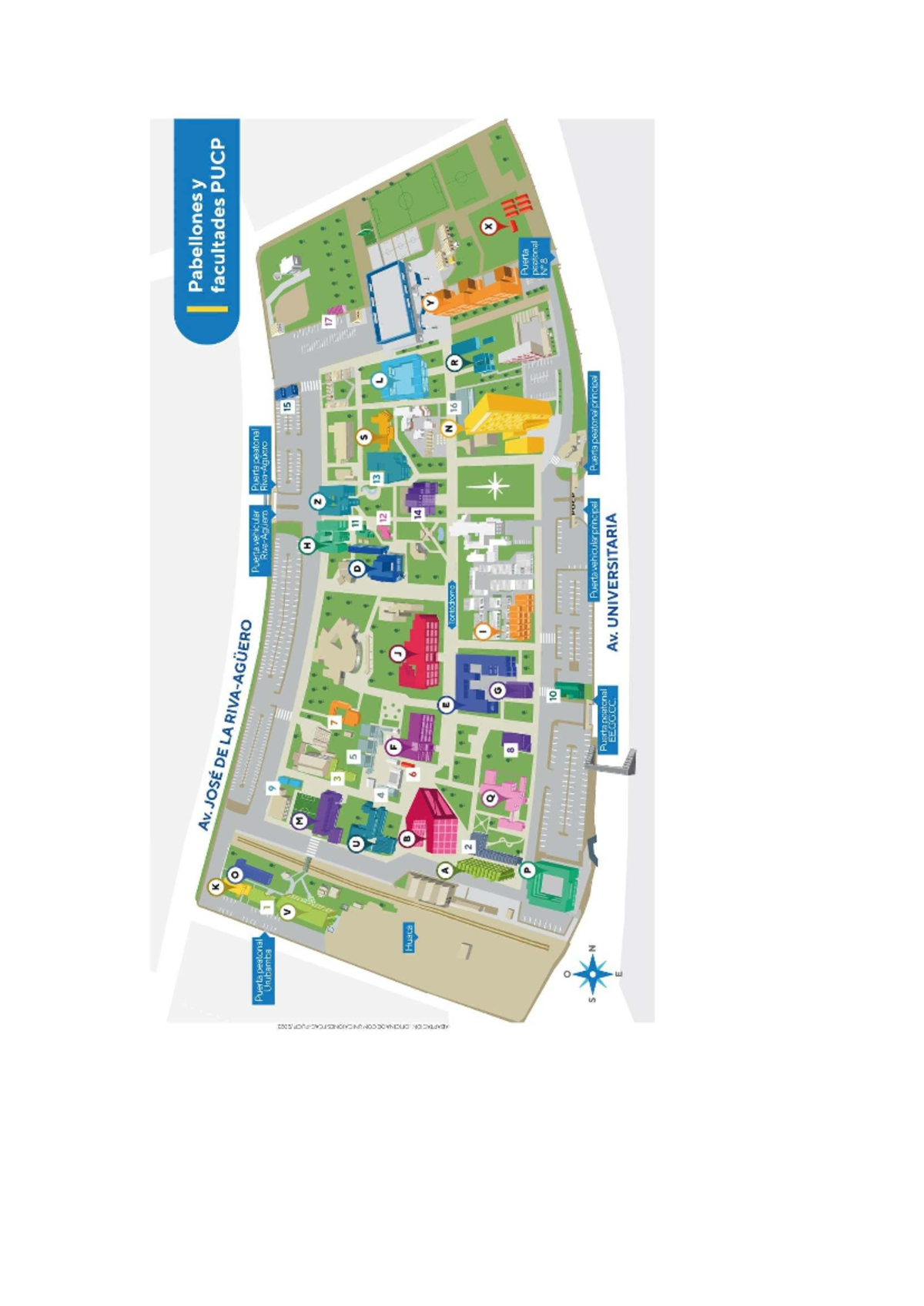 Mapa PUCP: Guía de Accesos y Puertas Peatonales y Vehiculares - Studocu