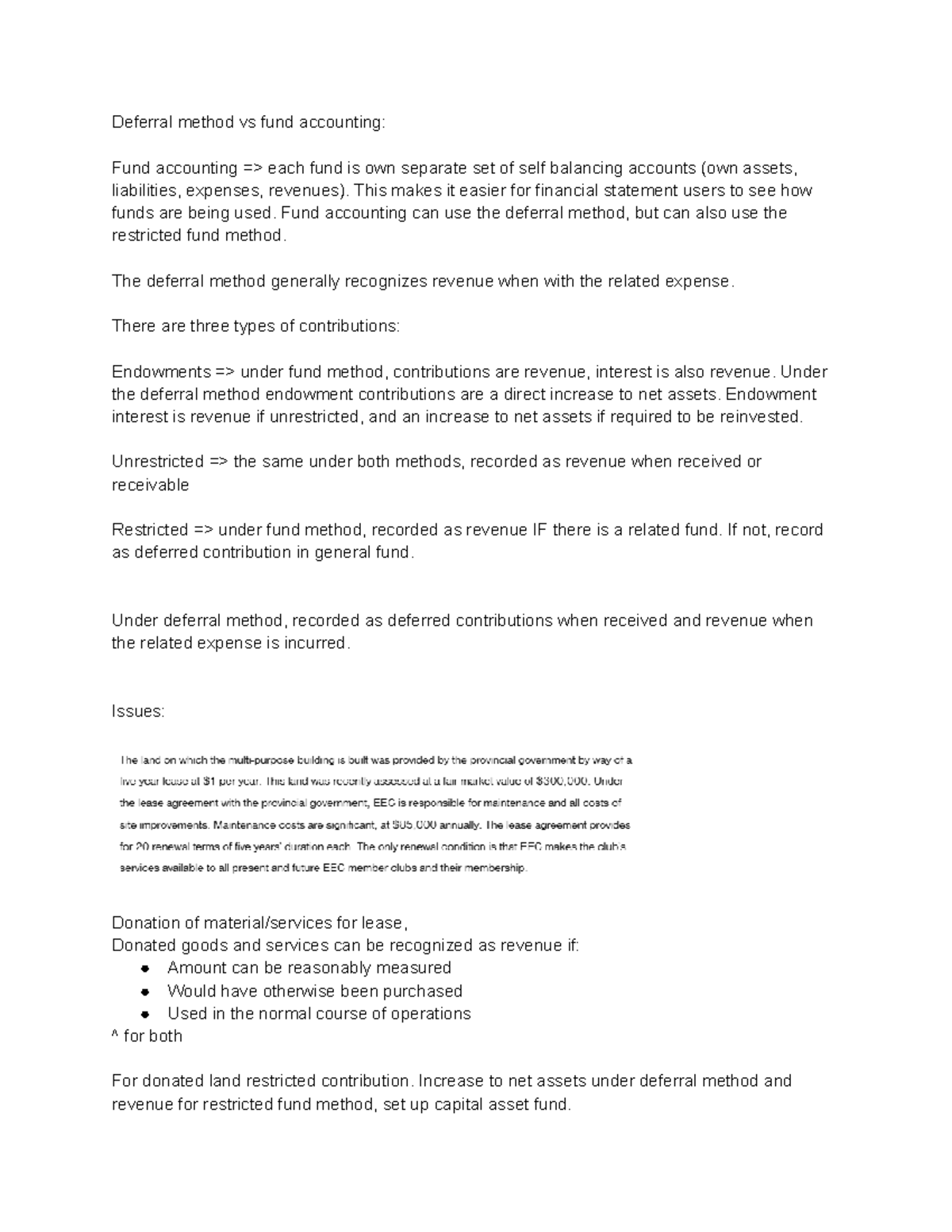 Case 11-2: Fund Accounting vs. Deferral Method Analysis - Studocu