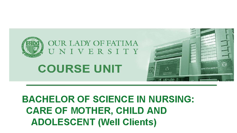 NCMA217 W5A - Normal Diagnostic Lab Findings in Maternal Care - Studocu