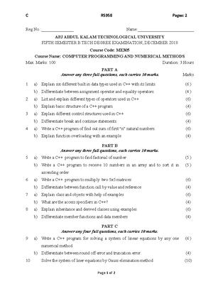 CAD Module 1 - Lecture notes Computer Aided Design And Analysis ...