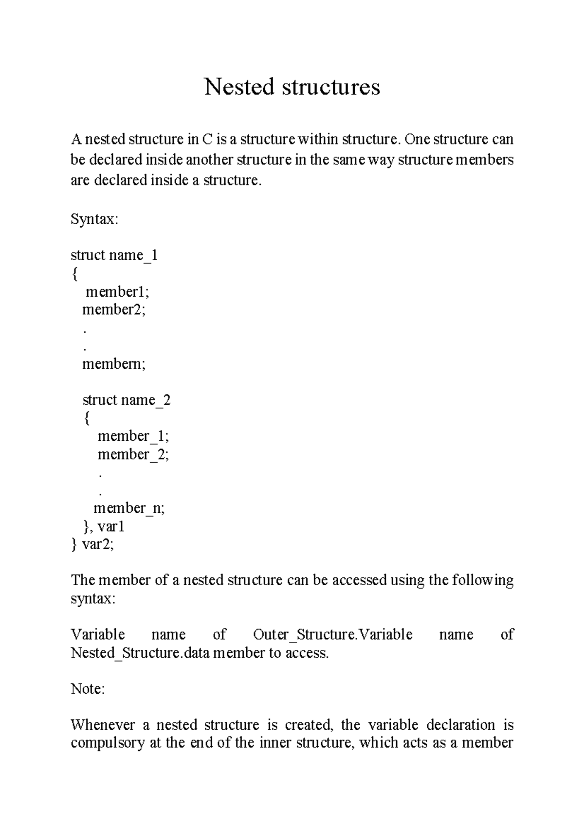 Nested Structures Nested Loops FasterCapital