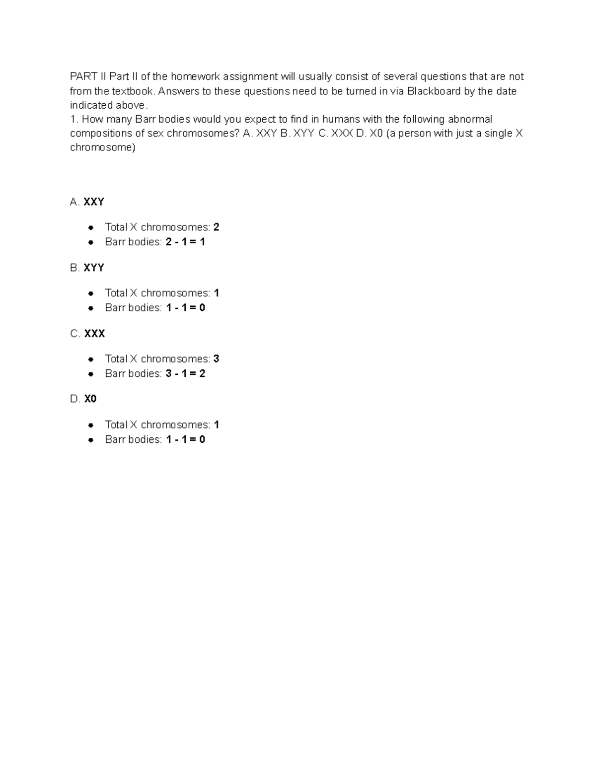 Homework 5 genetics - PART II Part II of the homework assignment will ...