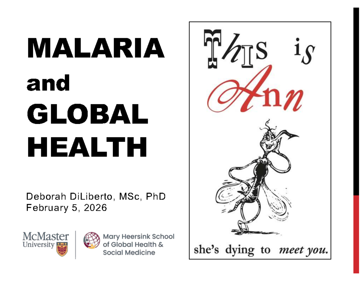3Q03 W26 Malaria Quiz: True or False Insights - Studocu