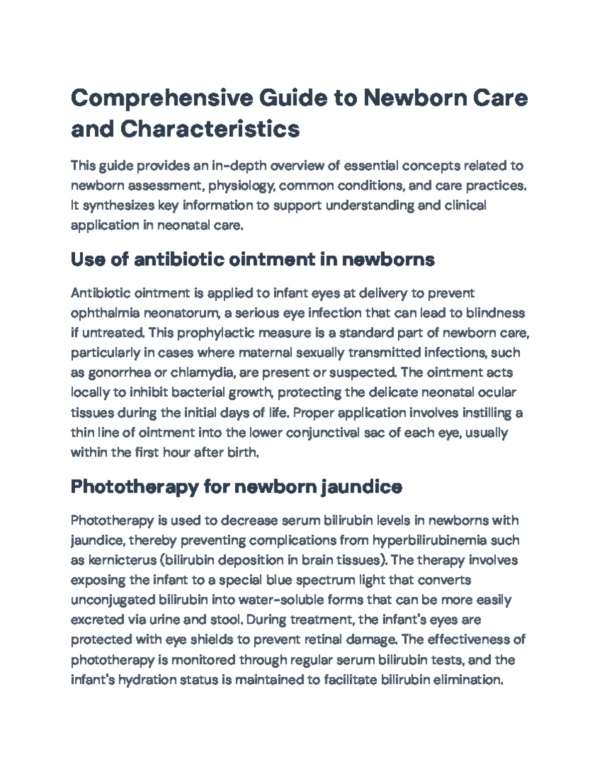 Comprehensive Guide to Newborn Care: Assessment & Key Interventions ...