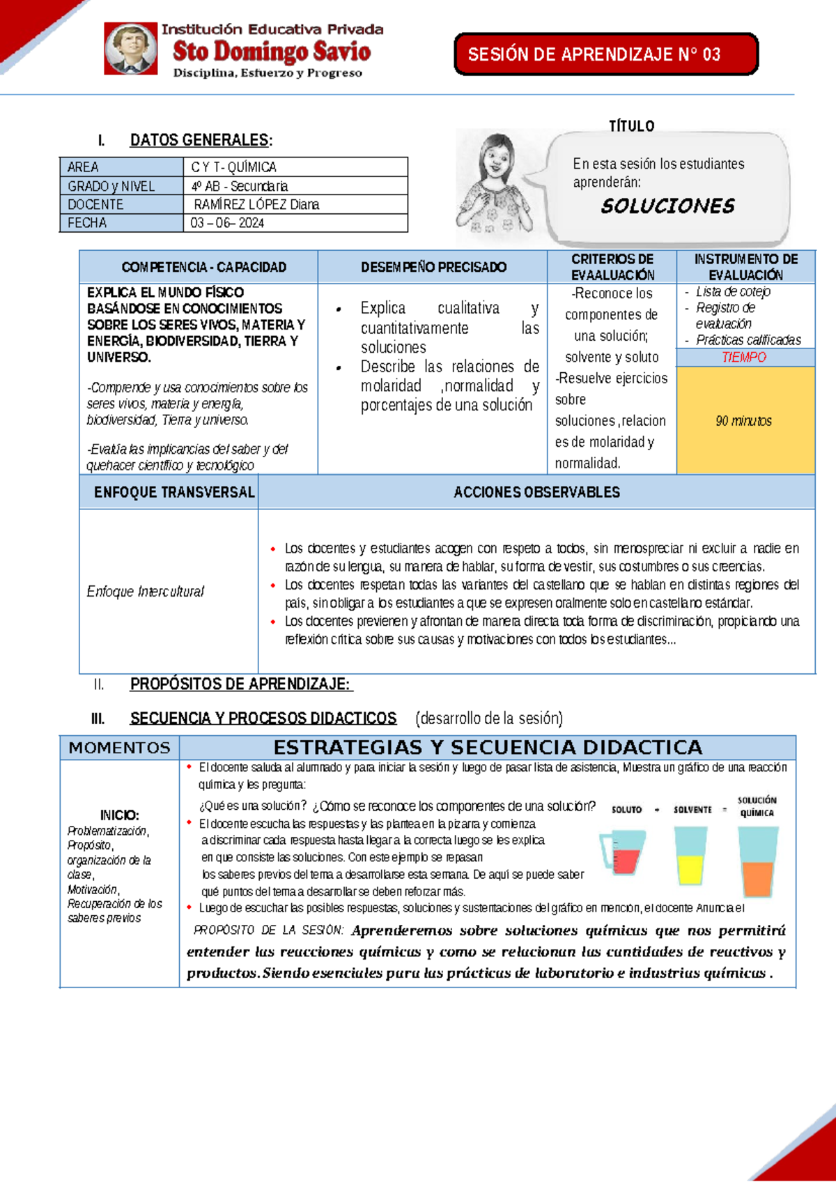 Sesión 3 - Soluciones Químicas - 4TO SEC - Química Iibim - Studocu