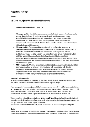 [Solved] Definiera makro meso och mikroperspektiv - Sociologiska och ...