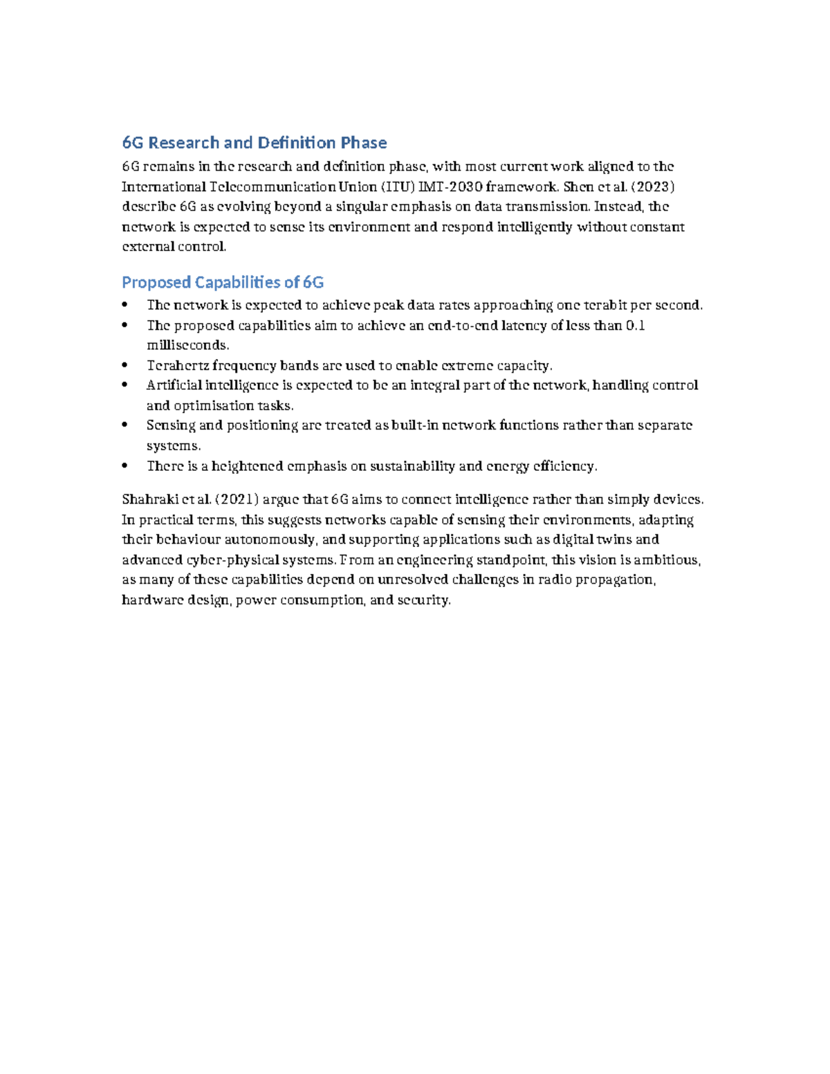 6G Research & Definition Phase: Exploring Future Network Capabilities ...