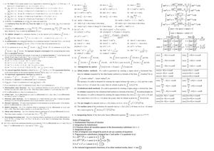 ST2131 Midterm Cheat Sheet - ST2131 Midterm Cheat Sheet 𝒏! 𝒏 𝟏 !𝒏 𝟐 !𝒏 𝟑 !...𝒏 𝒓 ! different ...