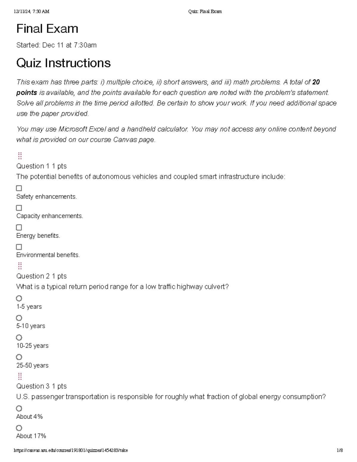 Quiz 101 - Final Exam Preparation Notes for PUHS Course - Studocu