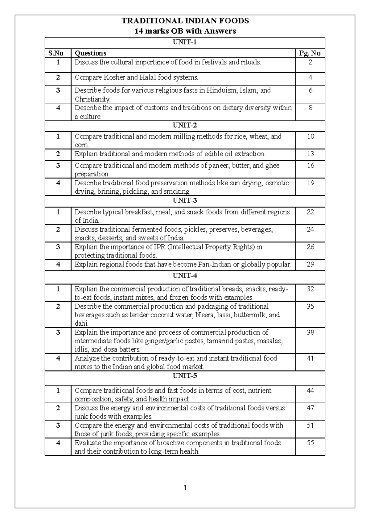TIF 14 Marks Answers: Cultural Significance & Food Systems - Studocu