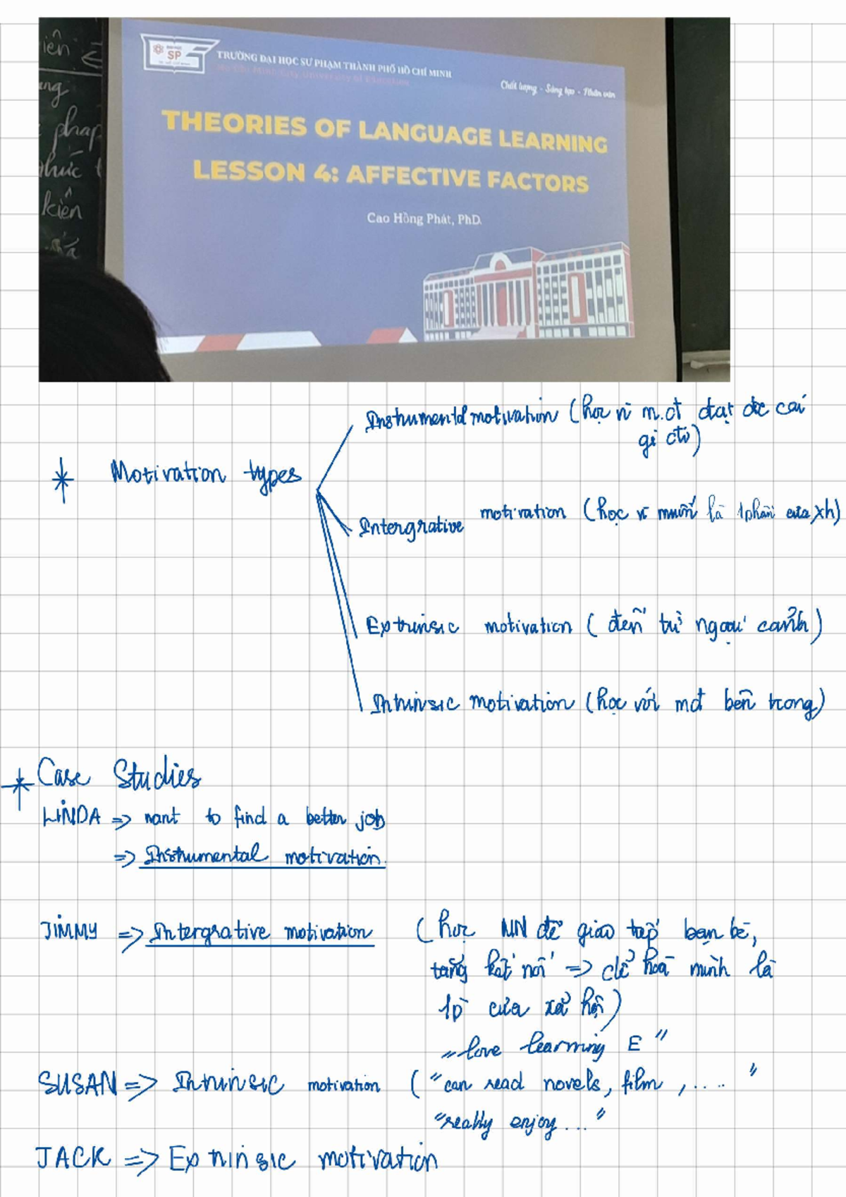 HQC SP 251007: Lesson 4 - Affective Factors in Language Learning - Studocu