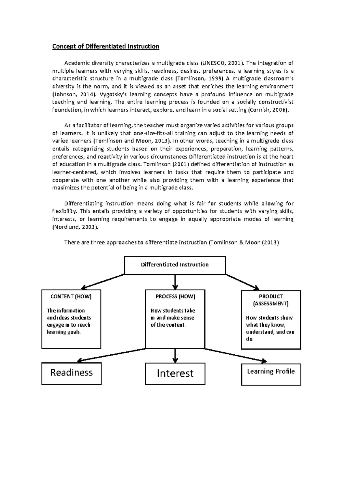 Chapter 3: Differentiated Instruction in the Multigrade Classroom - Studocu