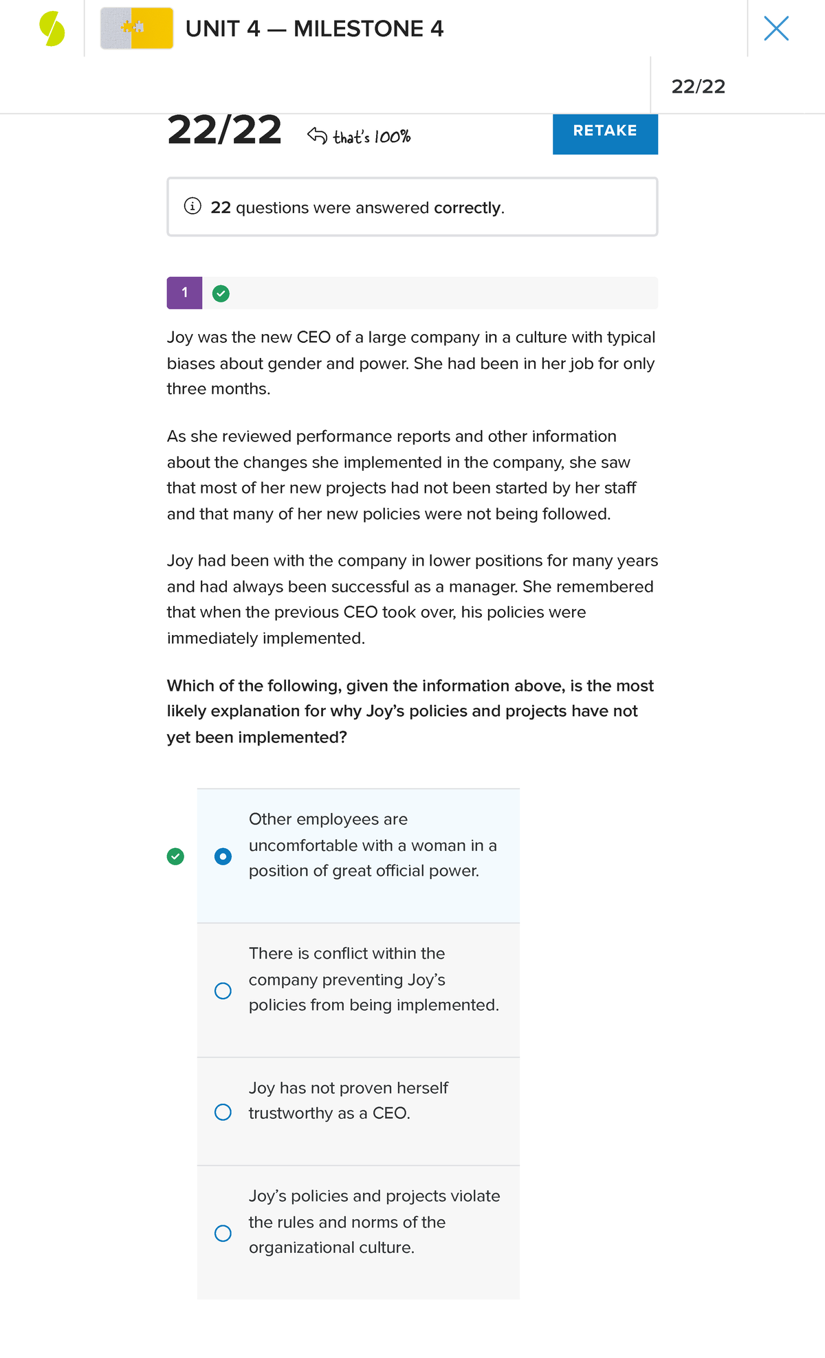 Sophia- Conflict Resolution Milestone 4 Analysis and Findings - Studocu