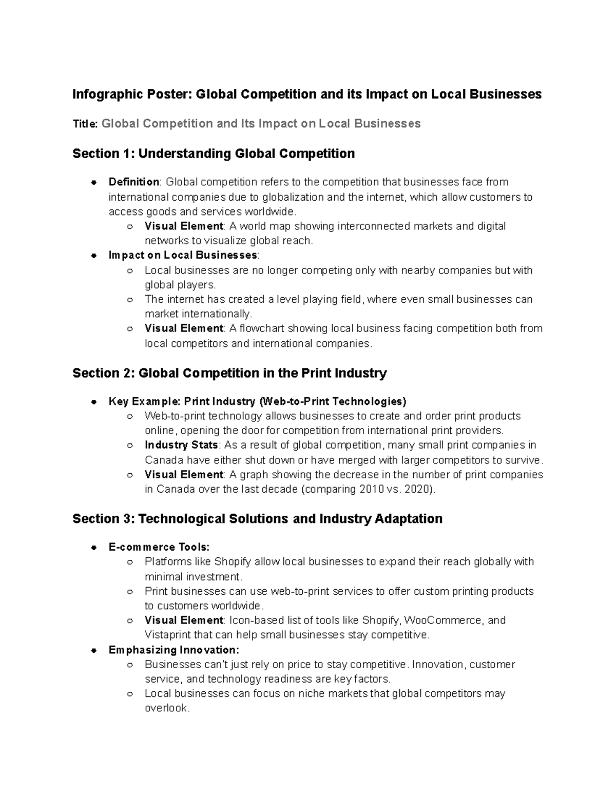 Global Competition & Its Effects on Local Businesses: An Infographic ...