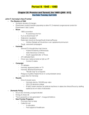 C. Period 8 1945 - 1980 Amsco Note Taking Guide (Ch. 26) - Period 8: ...