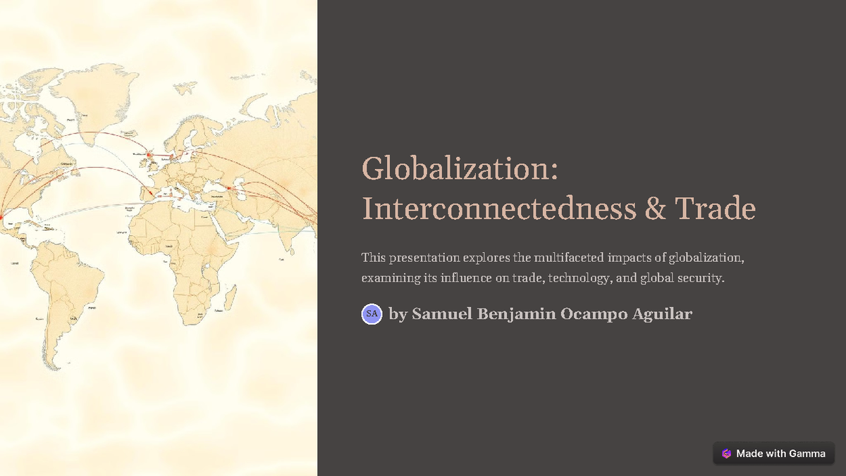 Globalization Interconnectedness and Trade - Globalization ...