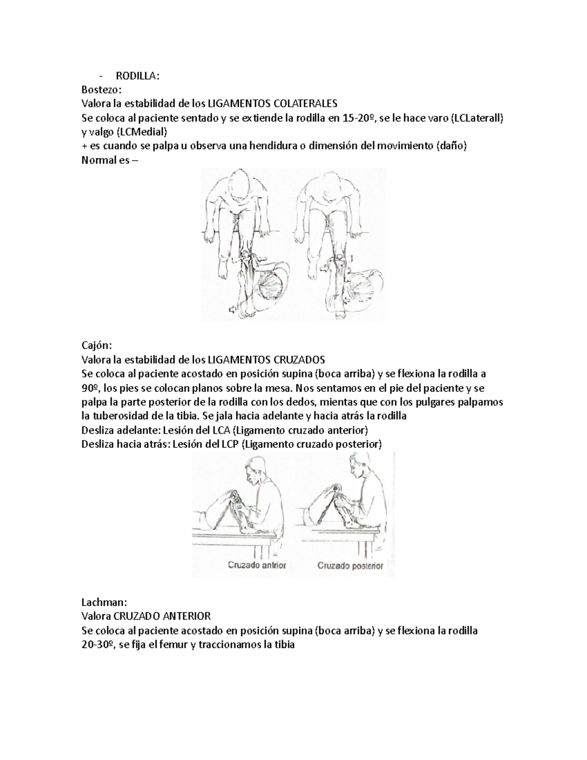 Maniobras de Evaluación de Lesiones en Rodilla y Cadera - Salud 101 ...