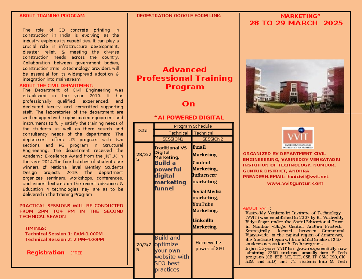 Advanced two day training program on digital marketin 16=3-25 brochure ...