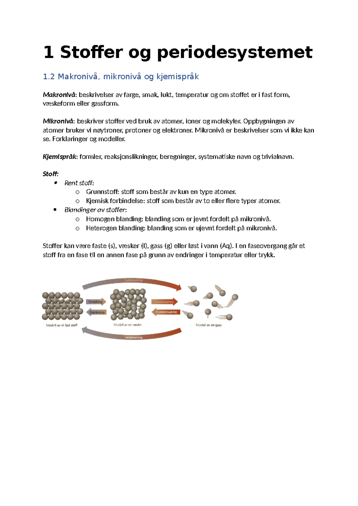 Kapittel 3 - Reaksjoner og Beregninger i Kjemi (KJEM101) - Studocu