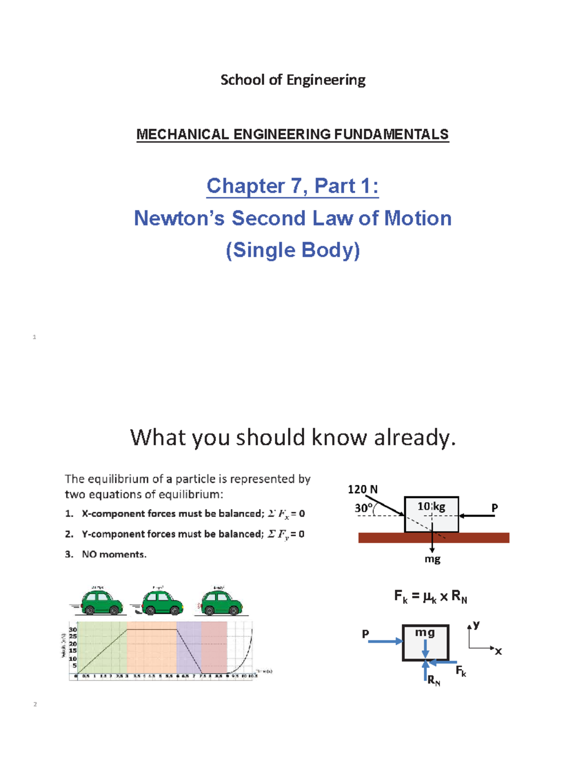MECHANICAL ENGINEERING FUNDAMENTALS: Chapter 7 - Second Law of Motion ...