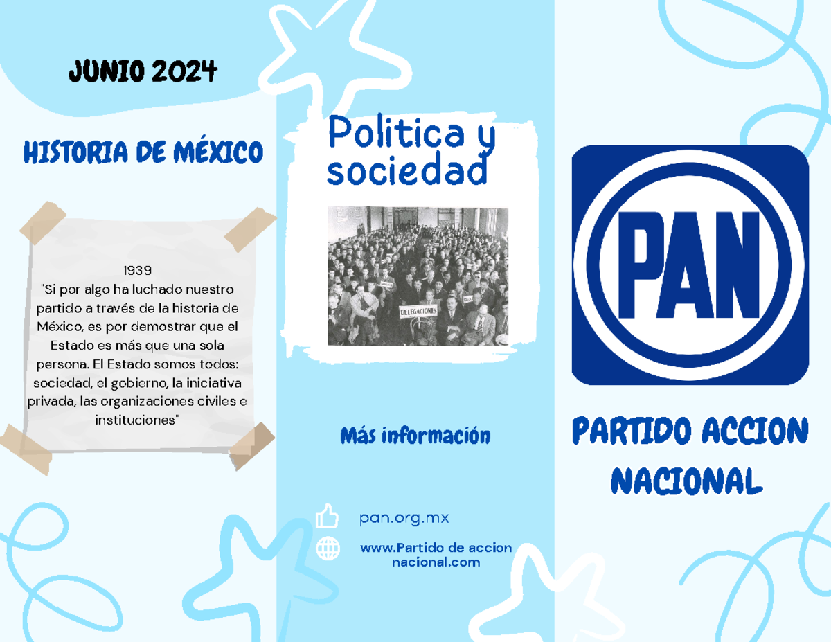 PAN folleto - JUNIO 2024 PARTIDO ACCION NACIONAL PARTIDO ACCION ...