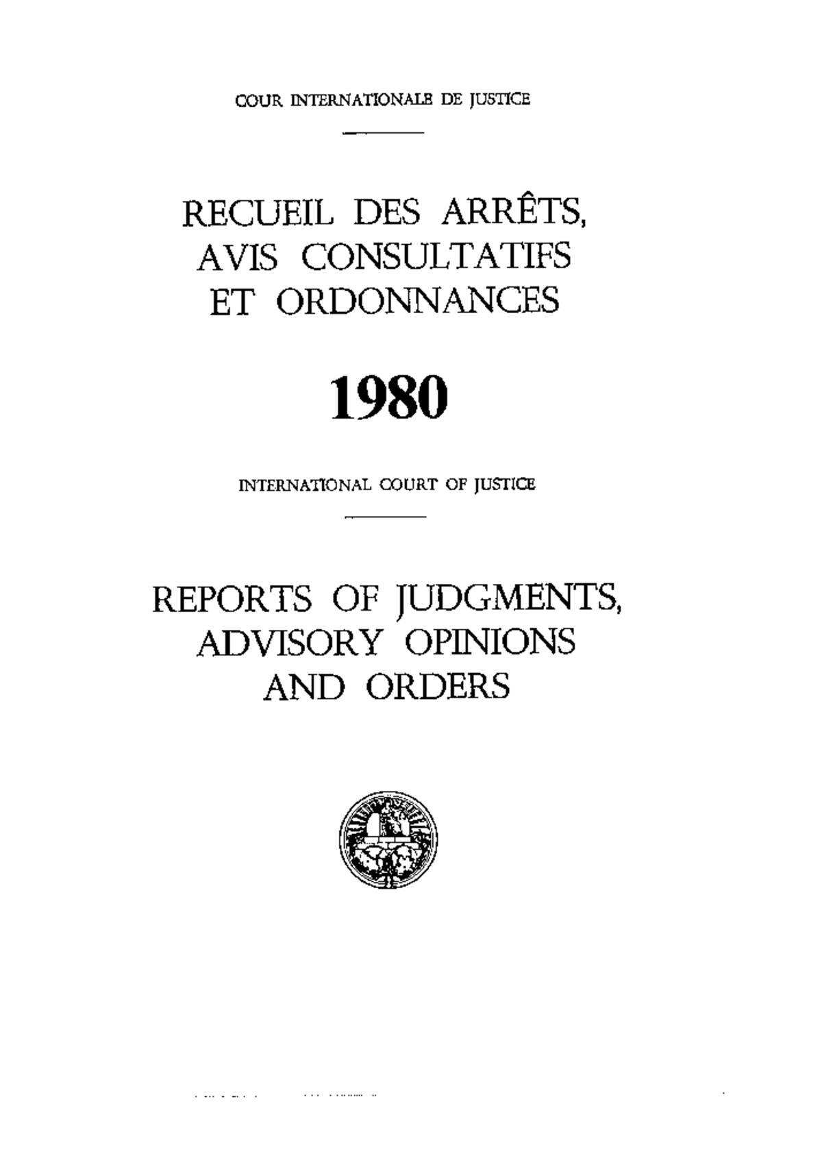 ICJ Case 1980: Judgment on US Diplomatic Staff in Tehran - Studocu