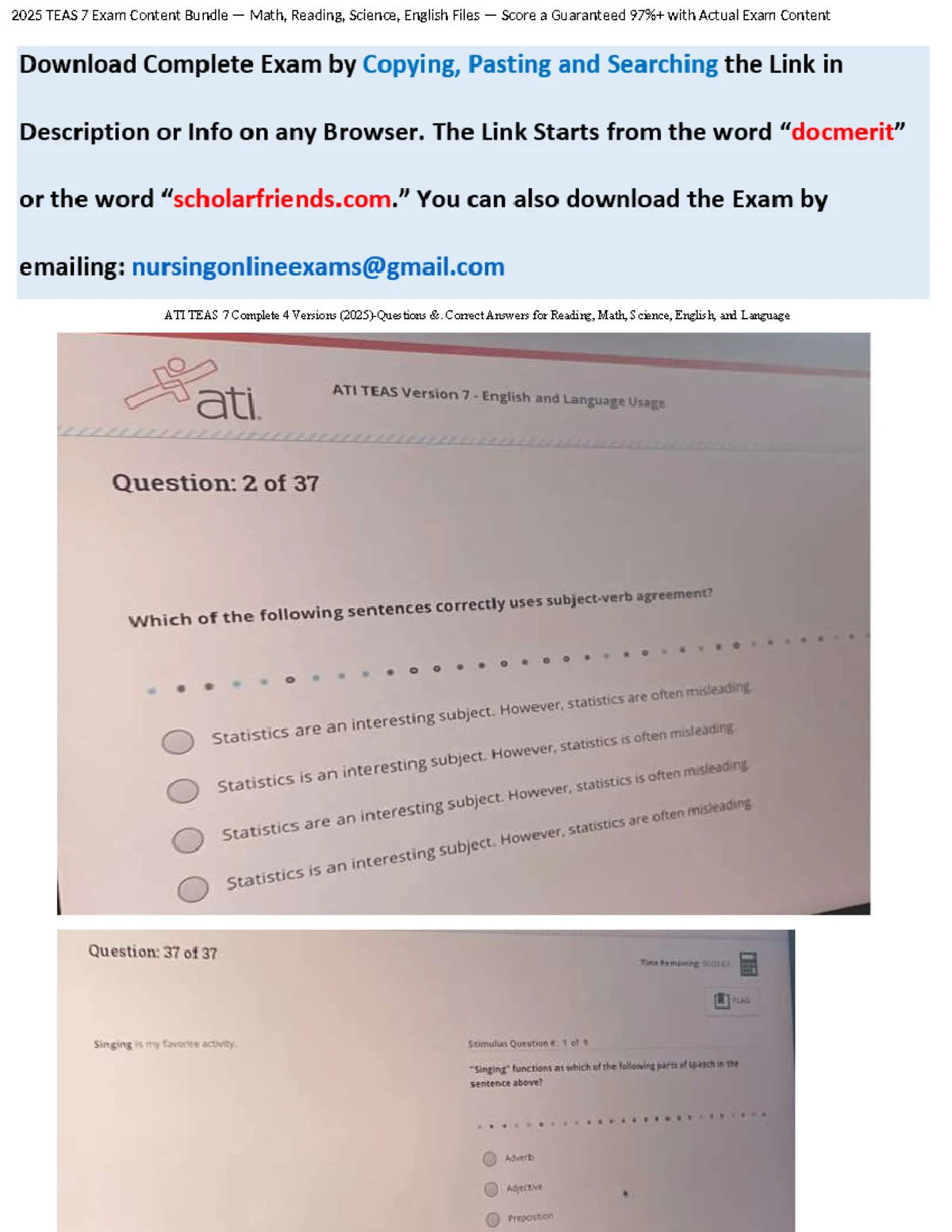 TEAS 7 2025 Exam Master Bundle: Math, Reading, Science & English Study ...