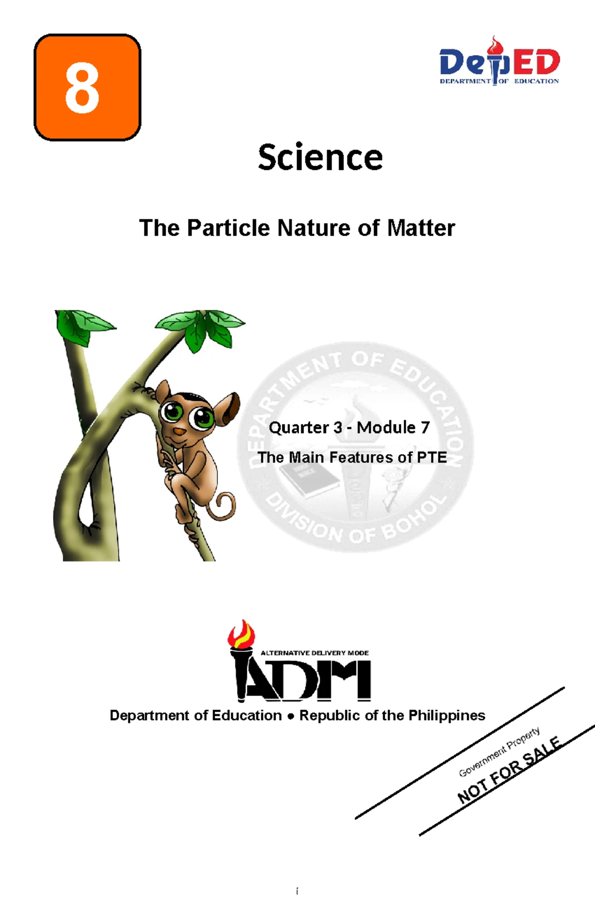 Science 8 Q3 Module 8: The Particle Nature of Matter and Elements - Studocu