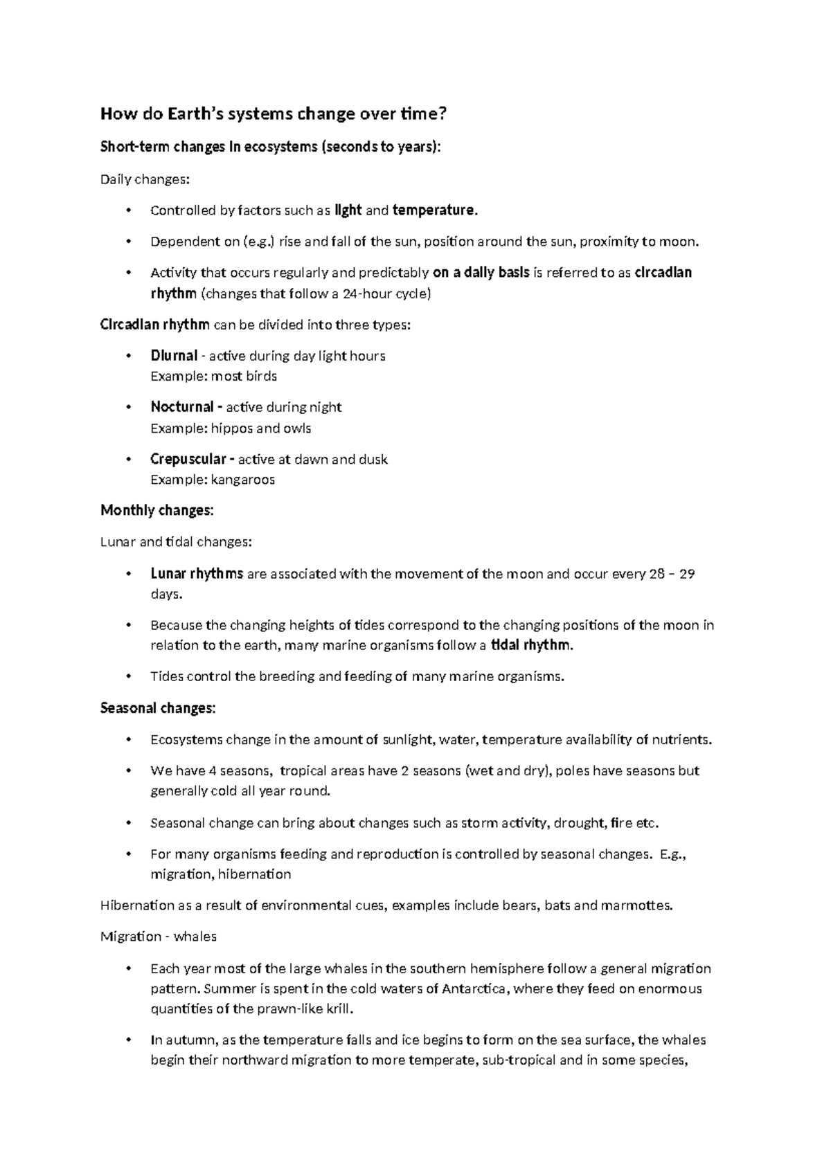 Ecosystem Dynamics: Changes Over Time and Environmental Influences ...