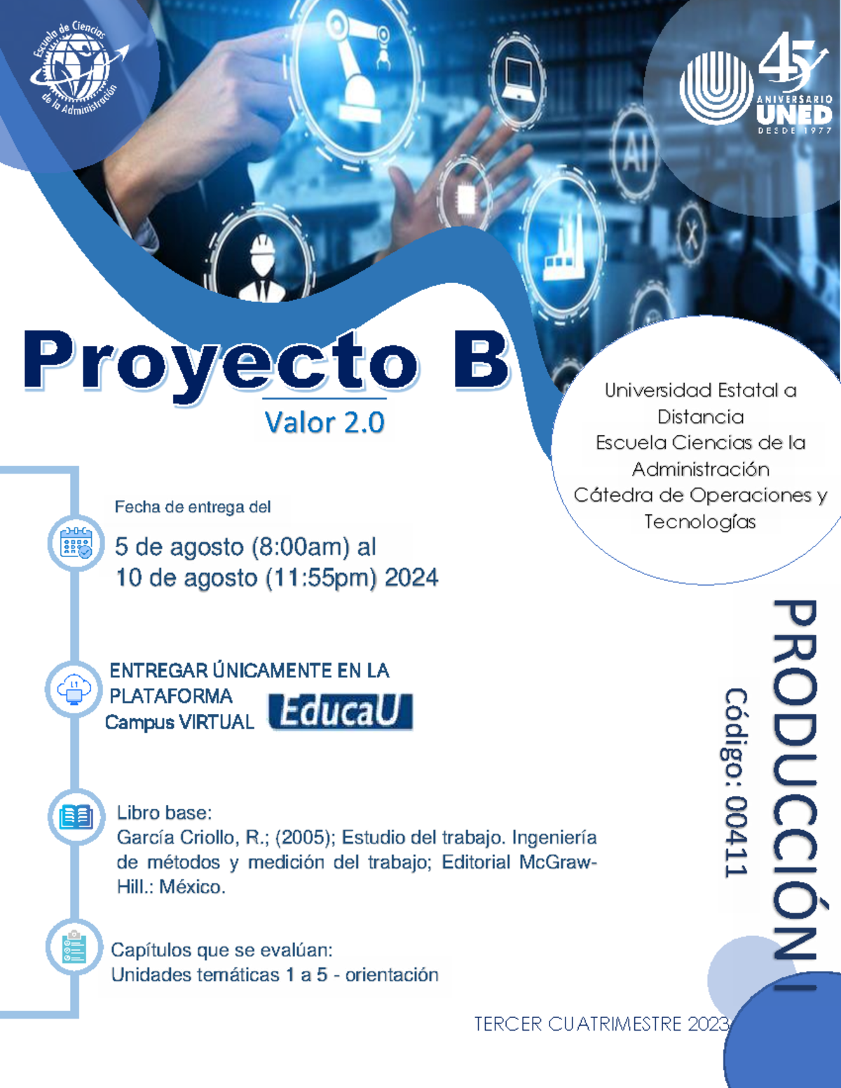 Proyecto B 2-2024: Guía para la Evaluación de Productividad en Empresas - Studocu