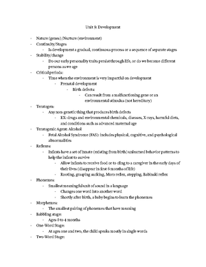 APES Unit 8 notes on waste management and environmental impacts - Studocu