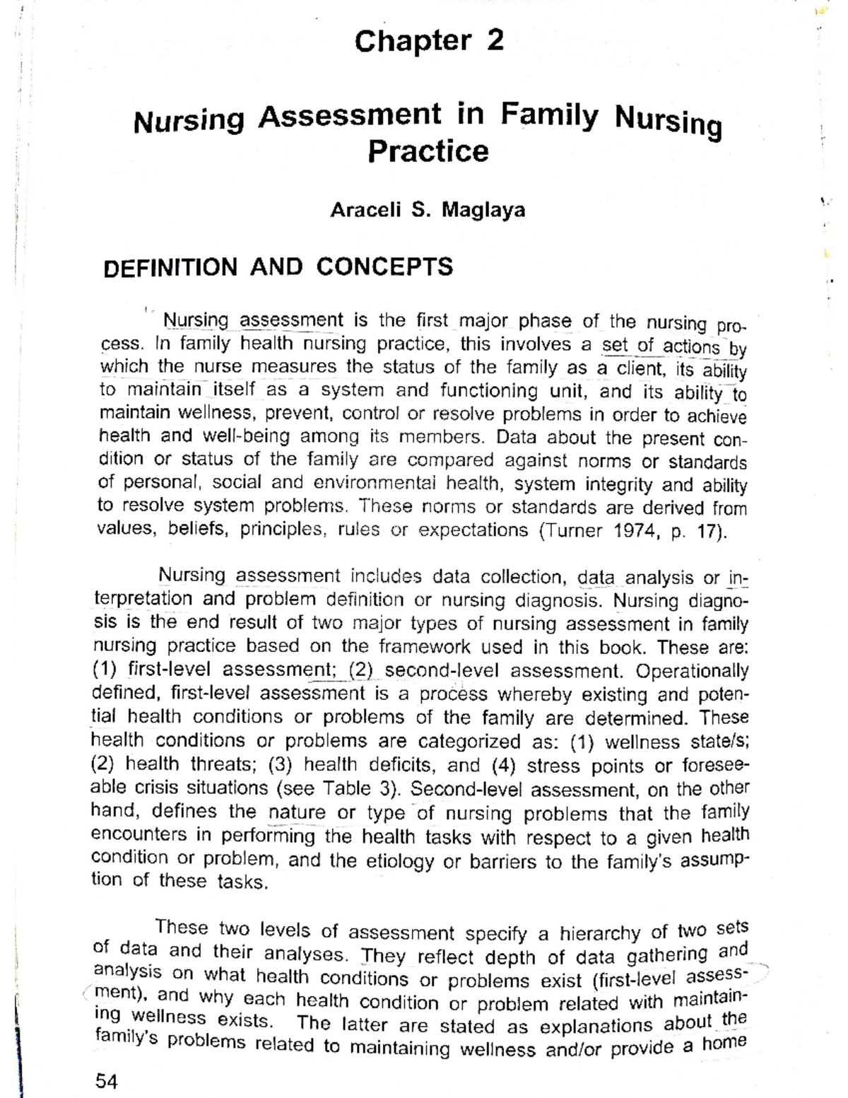 Family Nursing Process: Understanding Nursing Assessment in Practice ...