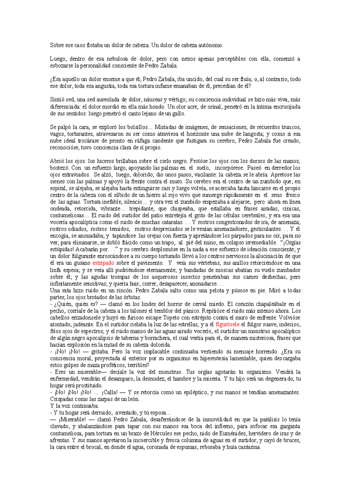 Análisis del personaje Pedro Zabala en "Guayabo Negro" (269175095 ...