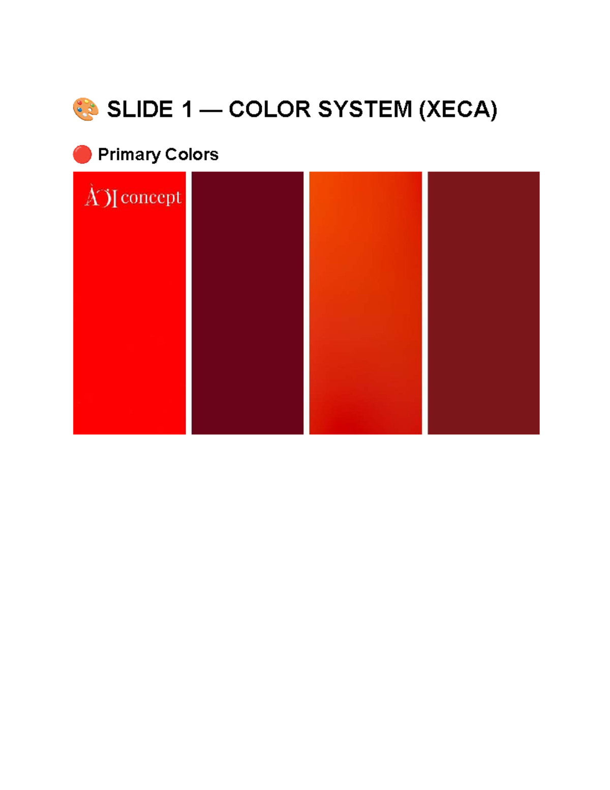 🎨 XECA Color System Overview and Guidelines - Studocu